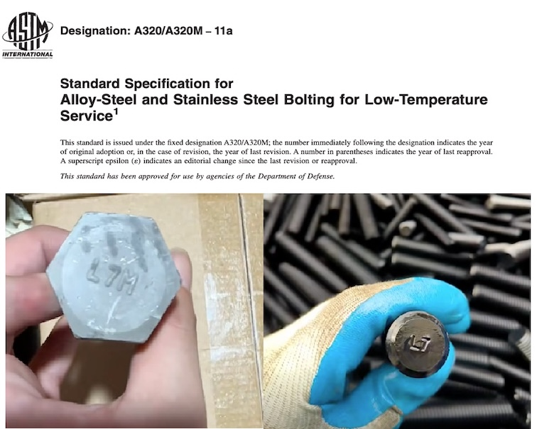 ASTM A320 L7, L7M, L43, B8, B8M CL2 B8T, B8MT,B8C Stud bolt ...